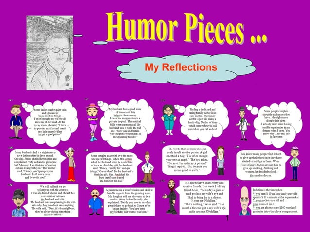 Humor Pieces ... My Reflections | PPT
