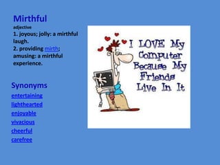 Humor vocabulary 5.3 | PPTX