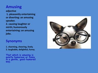 Humor vocabulary 5.3 | PPTX