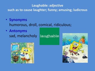 Humor vocabulary 5.3 | PPTX