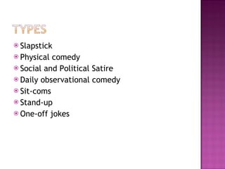 Humour Comedy Unit | PPT