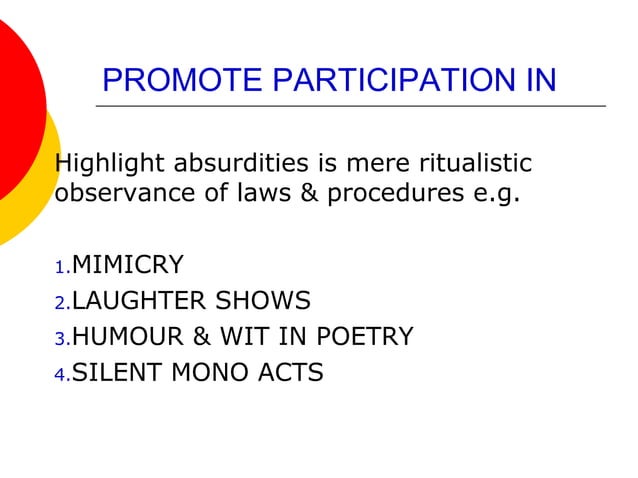 Humour | PPT | Comedy | Genres