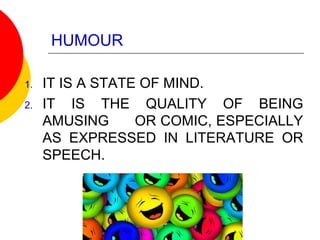 Humour | PPT | Comedy | Genres