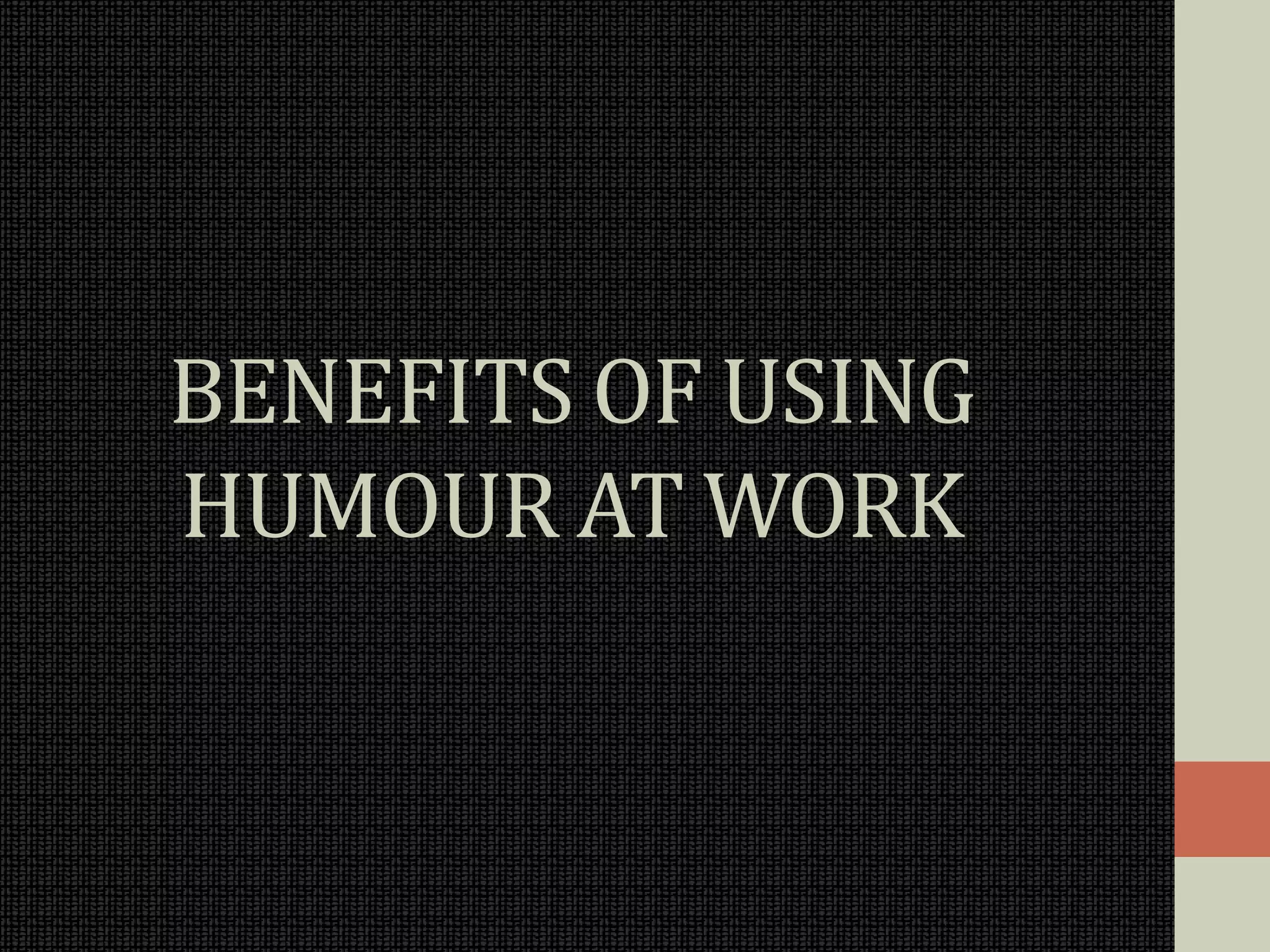 Humour at work | PPTX