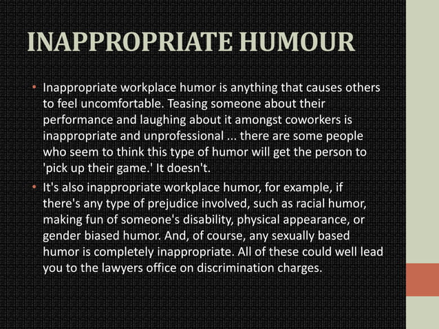 Humour at work | PPTX