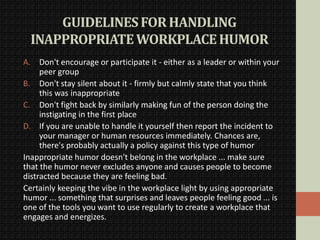 Humour at work | PPTX
