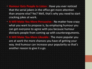 Humour at work | PPTX