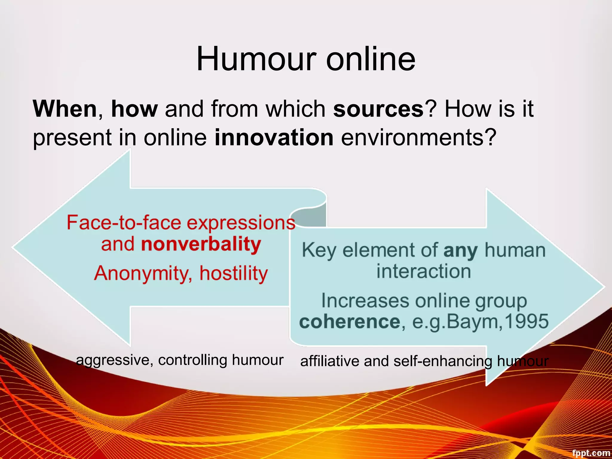 Humour in online innovation | PPT