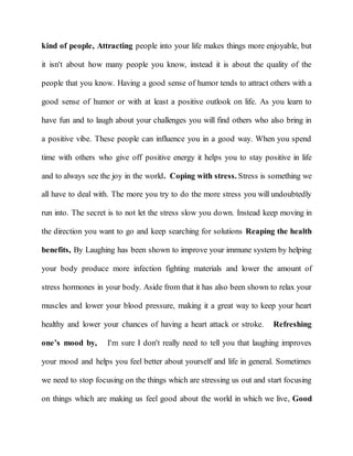 Humour in our daily life | DOCX