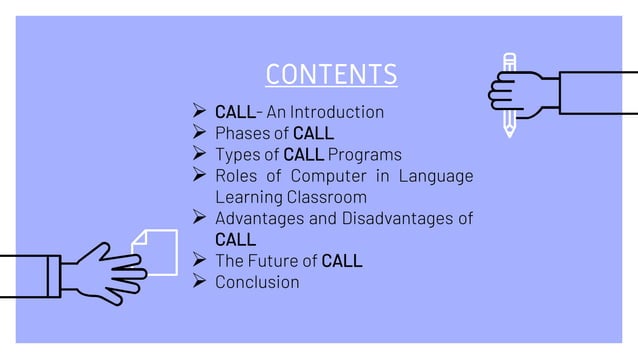 Computer Assisted Language Learning (CALL) | PPT