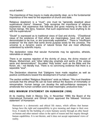 HUMANISM – RELIGION OR LIFE STANCE? A CRITICAL AND PROVOCATIVE ANALYSIS ...