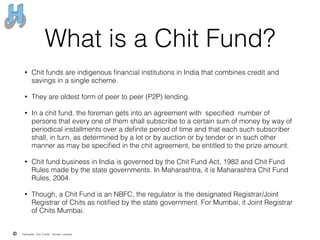 Humsafar Chit Fund Private Limited | Chit Fund | PPT