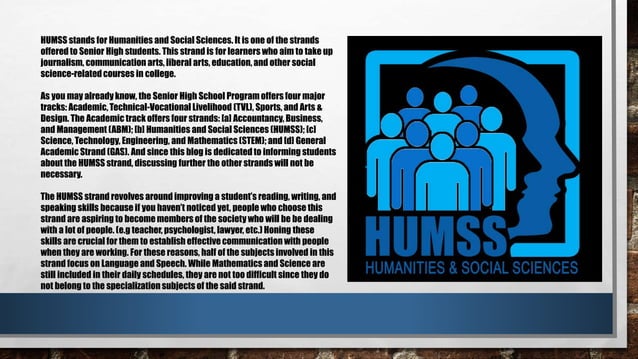 Humss | PPTX | Undergraduate Education | College Education