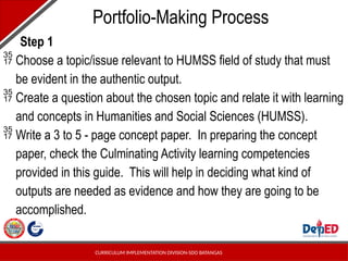 HUMSS_CULMINATING-ACTIVITY sample output | PPTX