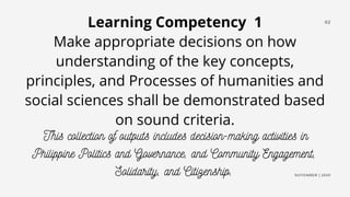 HUMSS_Sample-Portfolio guides and concepts | PDF