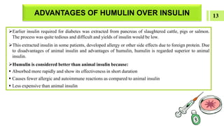 Humulin, Human Insulin | PPTX