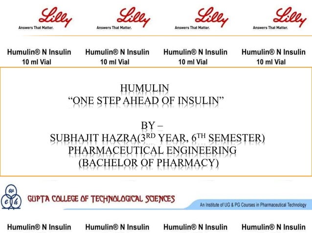 Humulin Revised | PPT