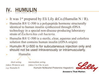 Humulin Revised | PPTX