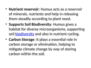 HUMUS FORMATION.pptx soil and agricultural microbiology | PPTX