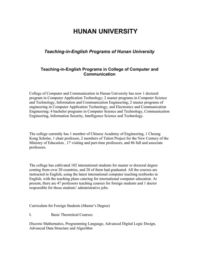 Hunan university | PDF