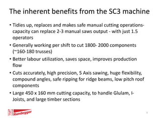 Hundegger SC3 Speed Cut in the UK | PPTX