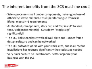 Hundegger SC3 Speed Cut in the UK | PPTX