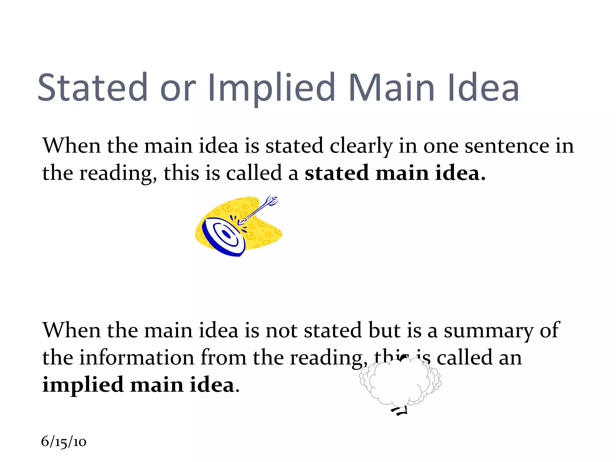 H:\understanding main idea1 | PPT