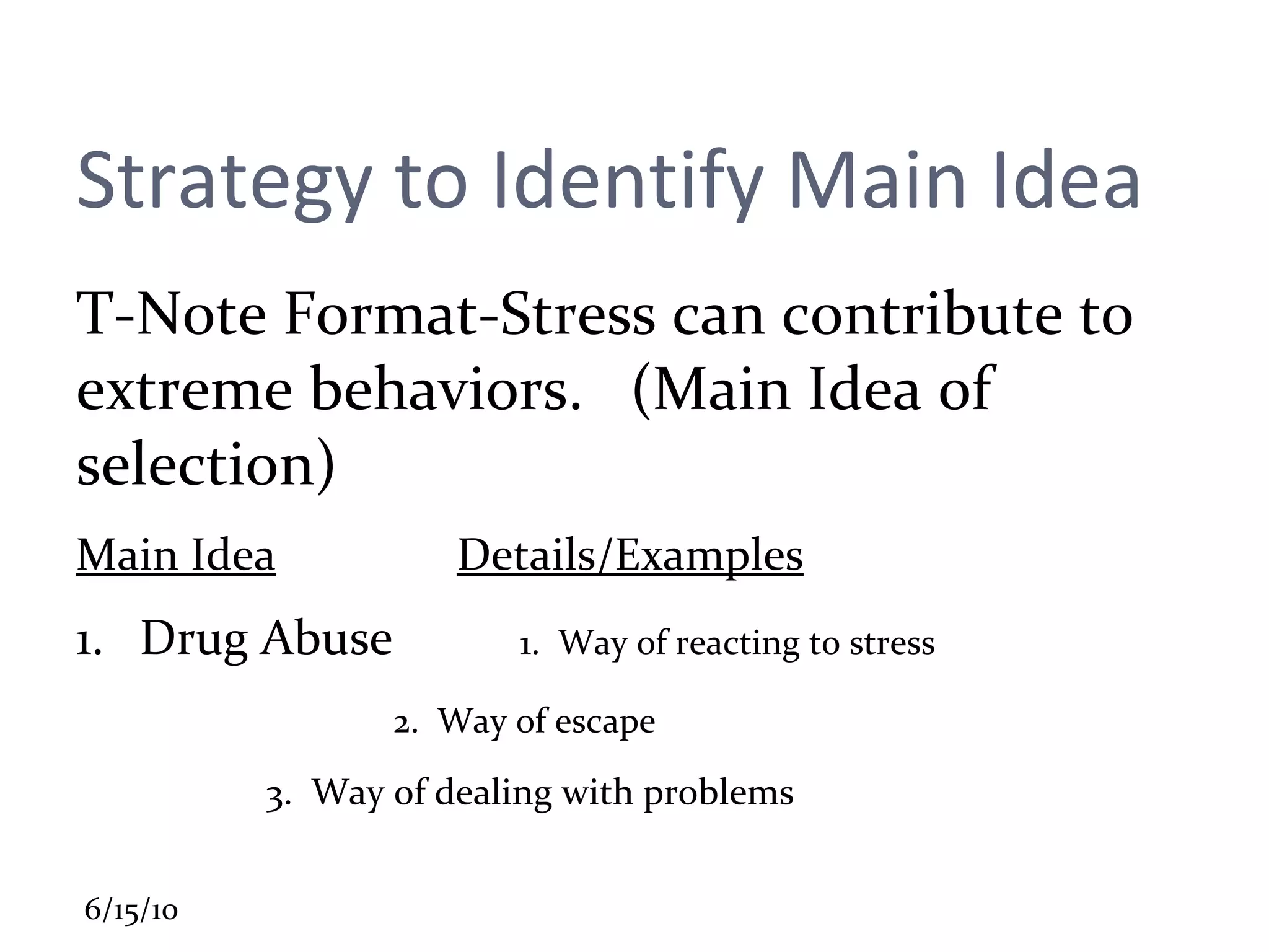 H:\understanding main idea1 | PPT