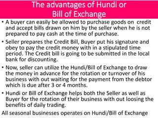 Hundi, bill of exchange VIVA VVIT | PPTX