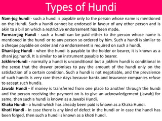 Hundi, bill of exchange VIVA VVIT | PPTX