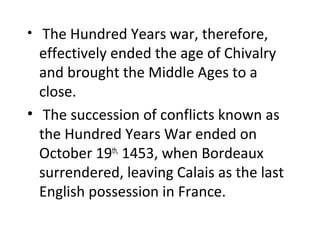 Hundred years war | PPT
