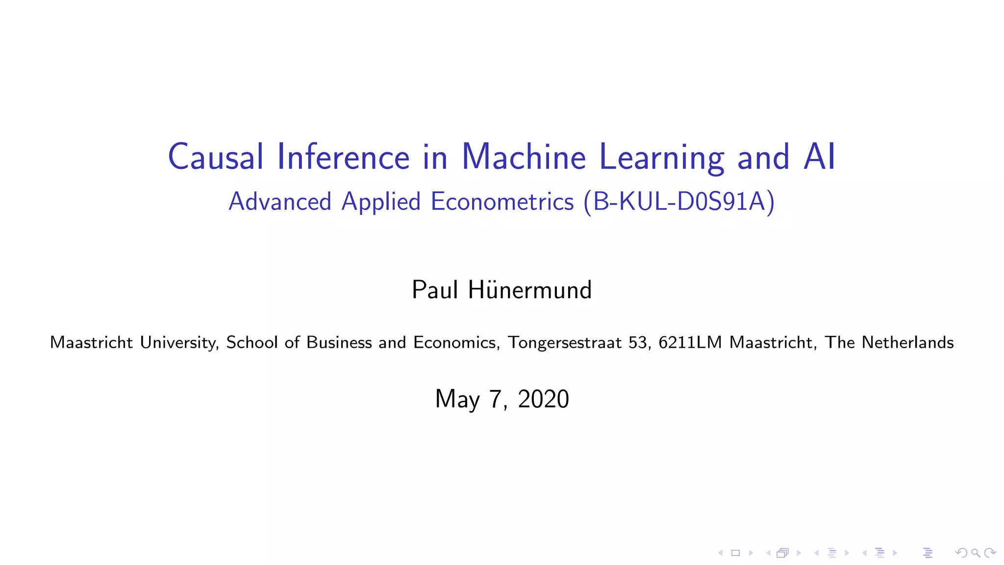Hunermund causal inference in ml and ai | PDF
