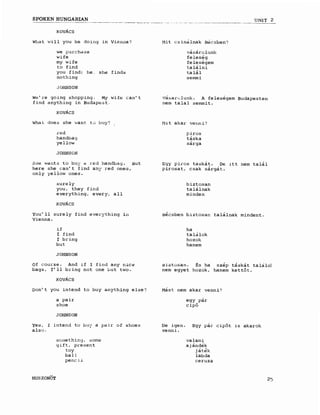 Learn Hungarian - FSI Basic Course (Part 1) | PDF