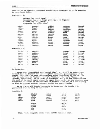 Learn Hungarian - FSI Basic Course (Part 1) | PDF