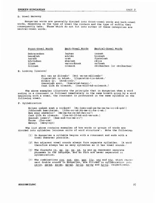 Learn Hungarian - FSI Basic Course (Part 1) | PDF