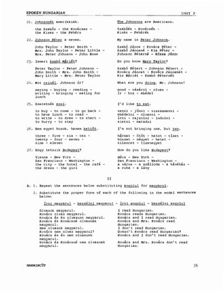 Learn Hungarian - FSI Basic Course (Part 1) | PDF