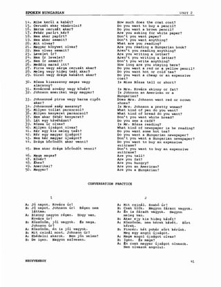 Learn Hungarian - FSI Basic Course (Part 1) | PDF