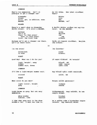 Learn Hungarian - FSI Basic Course (Part 1) | PDF