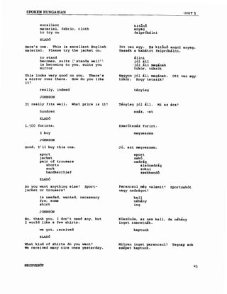 Learn Hungarian - FSI Basic Course (Part 1) | PDF