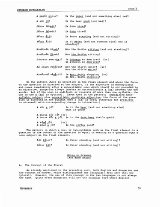 Learn Hungarian - FSI Basic Course (Part 1) | PDF