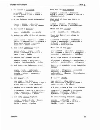 Learn Hungarian - FSI Basic Course (Part 1) | PDF