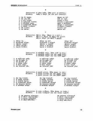 Learn Hungarian - FSI Basic Course (Part 1) | PDF