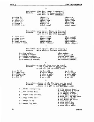 Learn Hungarian - FSI Basic Course (Part 1) | PDF