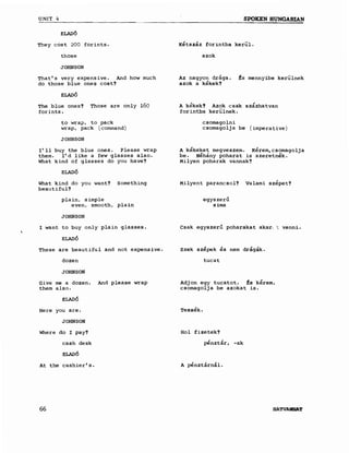 Learn Hungarian - FSI Basic Course (Part 1) | PDF