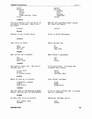 Learn Hungarian - FSI Basic Course (Part 1) | PDF