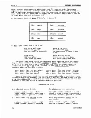 Learn Hungarian - FSI Basic Course (Part 1) | PDF