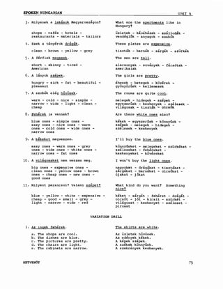 Learn Hungarian - FSI Basic Course (Part 1) | PDF