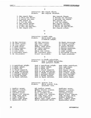 Learn Hungarian - FSI Basic Course (Part 1) | PDF