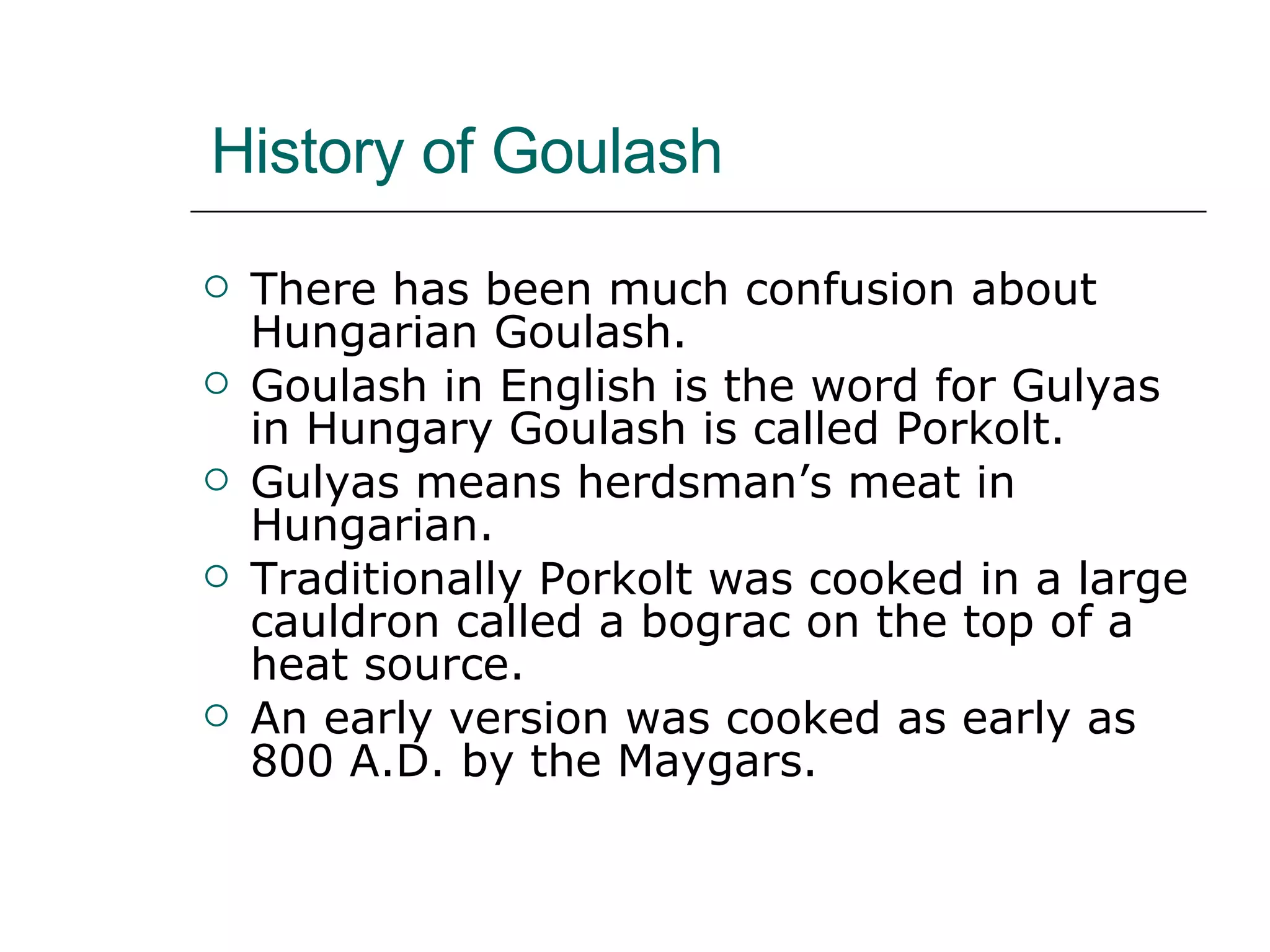 Hungarian Goulash | PPT
