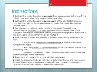 Hungarian algorithm | PPTX